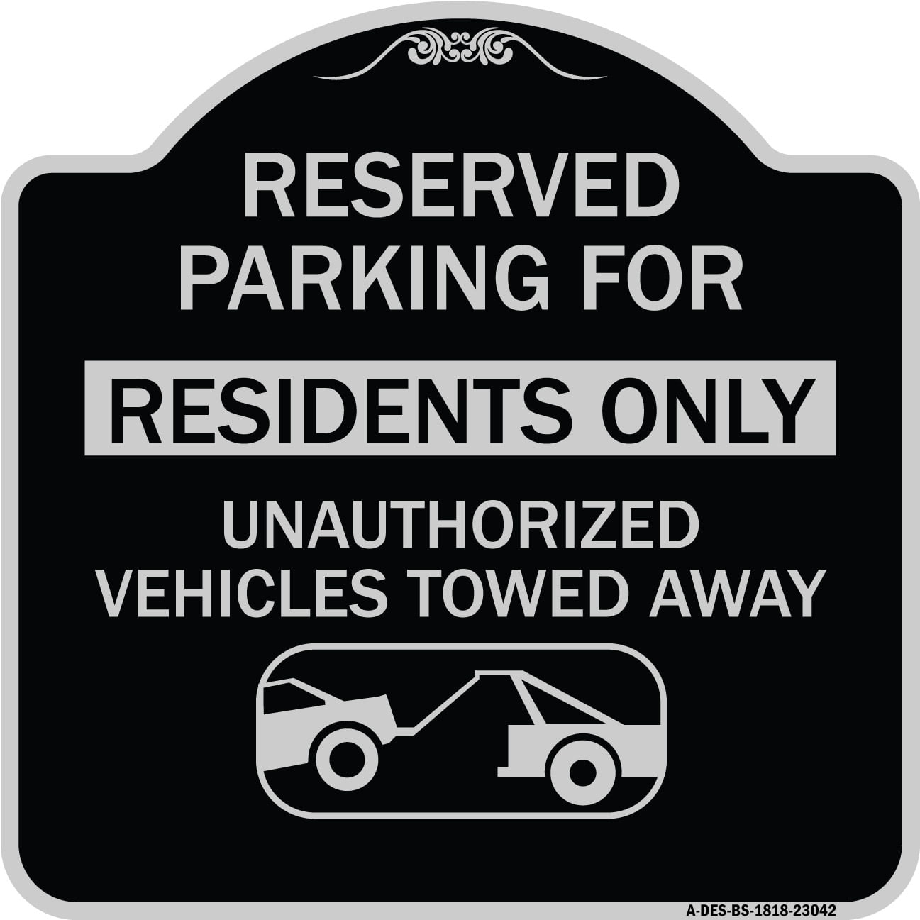 SignMission Designer Series Sign - Reserved Parking Sign Reserved ...