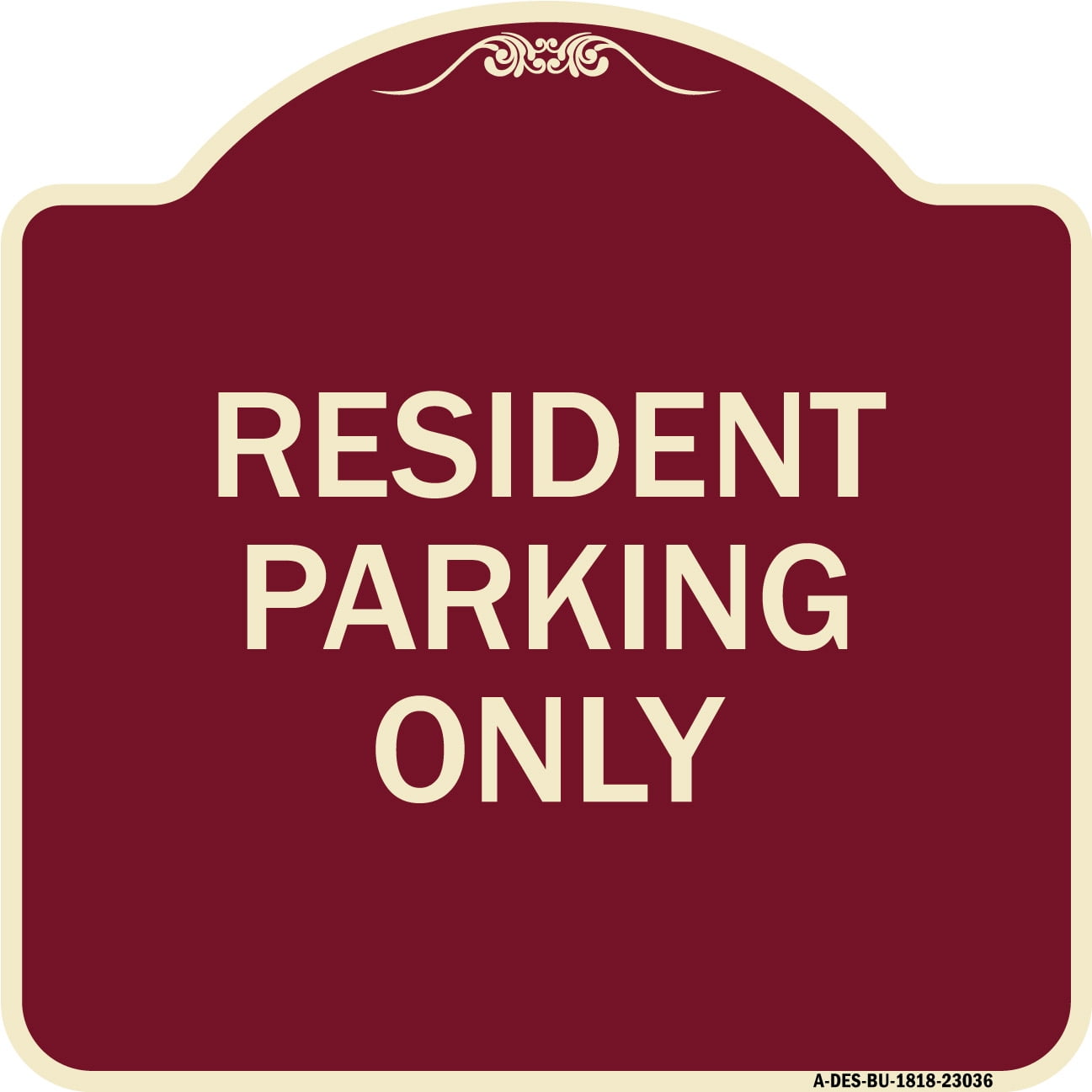 SignMission Designer Series Sign - Reserved Parking Sign Resident ...