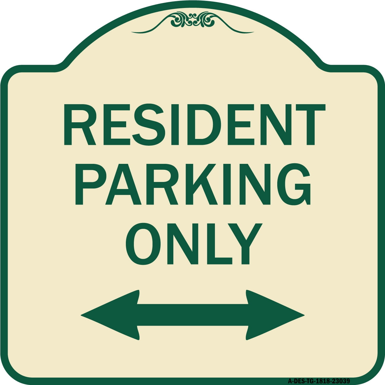 SignMission Designer Series Sign - Reserved Parking Sign Resident ...
