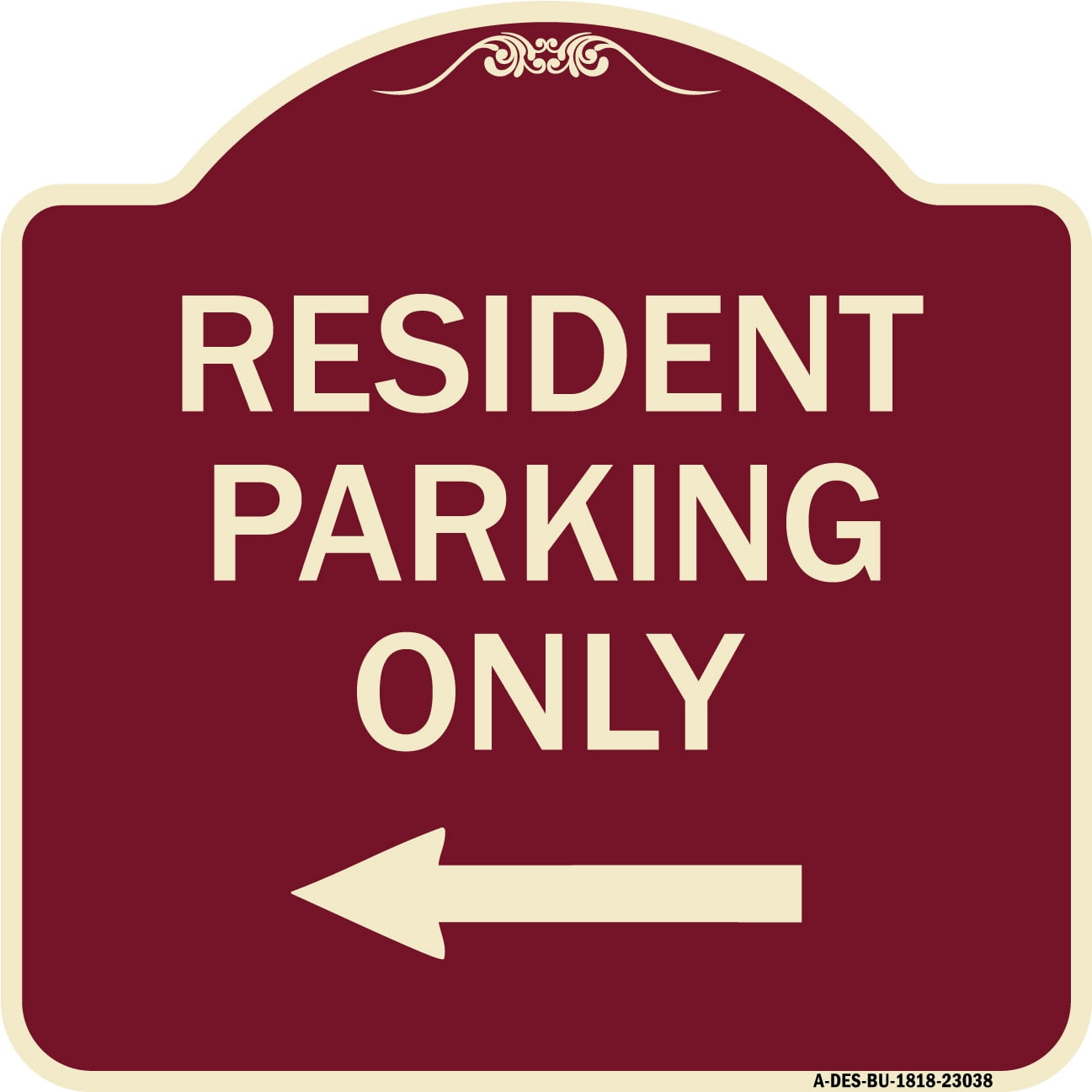 SignMission Designer Series Sign - Reserved Parking Sign Resident ...