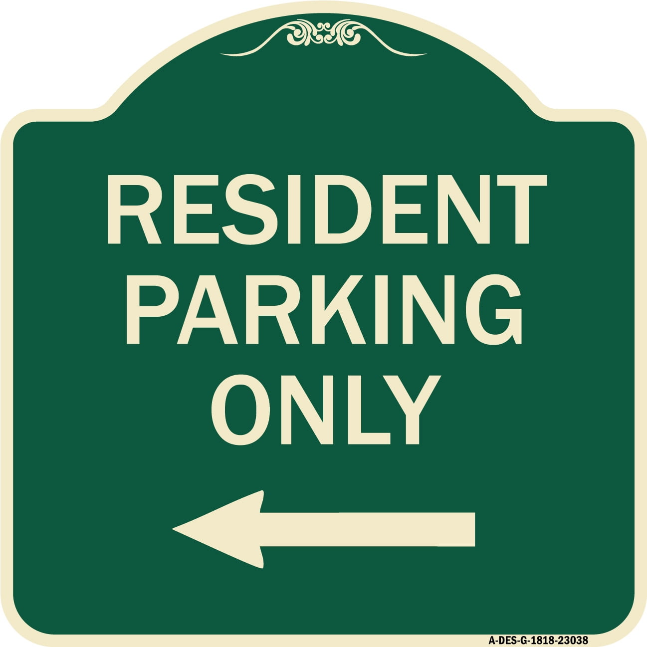 SignMission Designer Series Sign - Reserved Parking Sign Resident ...