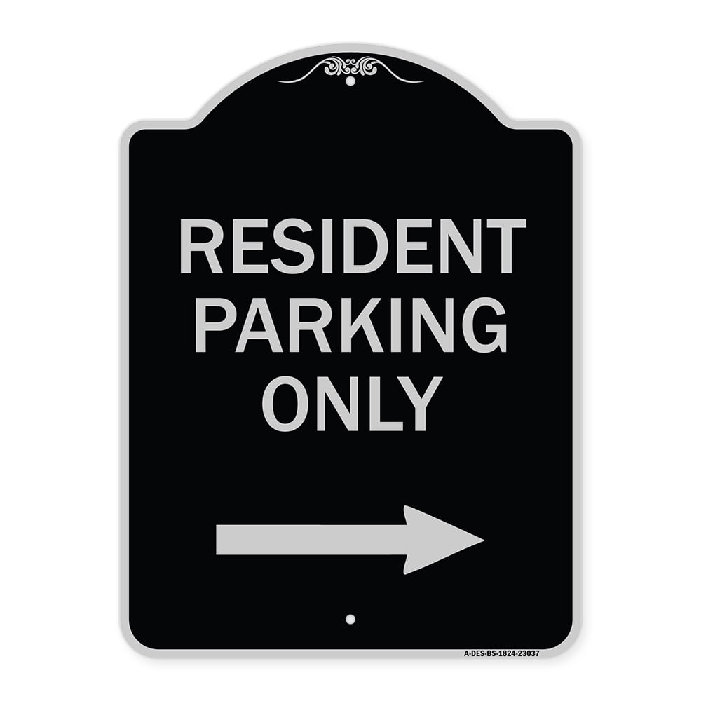 SignMission Designer Series Sign - Reserved Parking Sign Resident ...