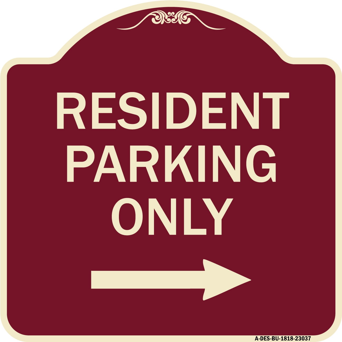 SignMission Designer Series Sign - Reserved Parking Sign Resident ...