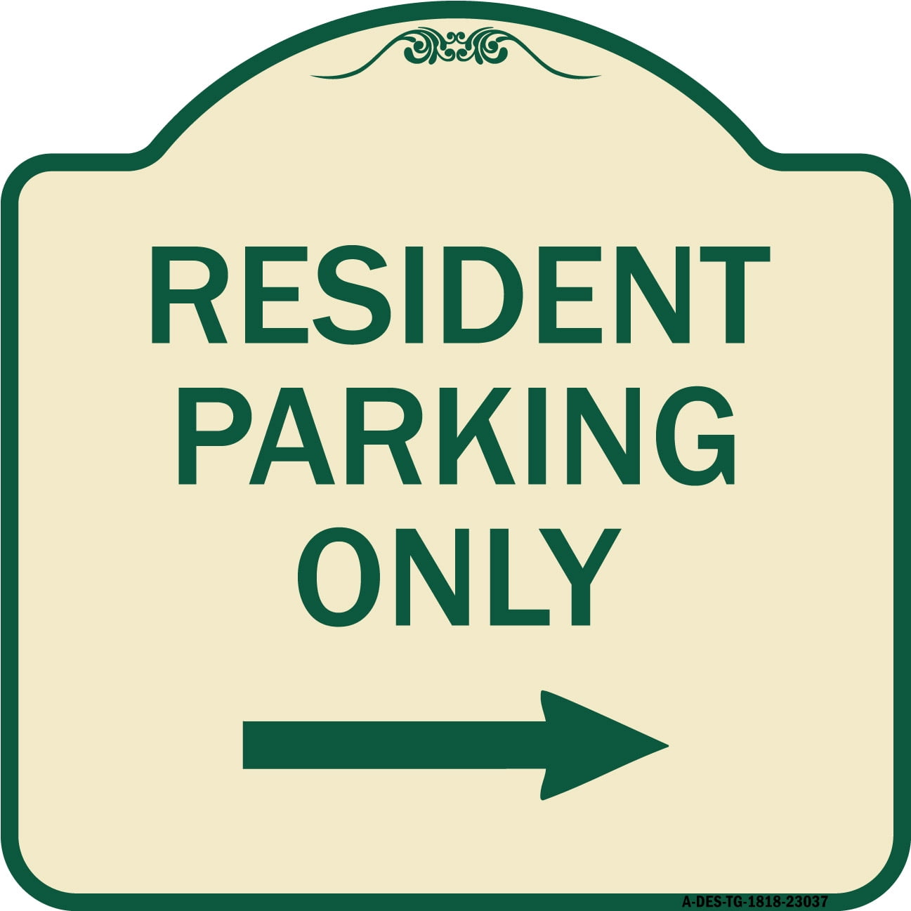 SignMission Designer Series Sign - Reserved Parking Sign Resident ...