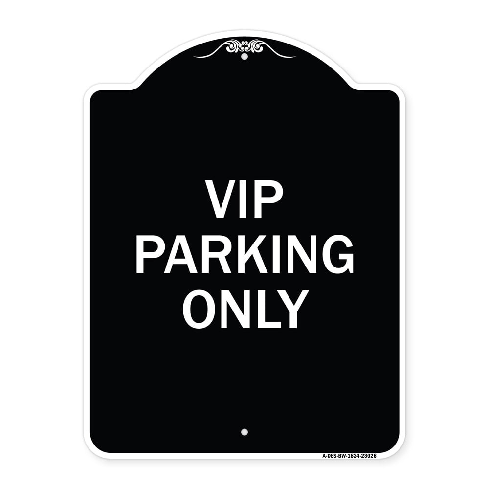 SignMission Designer Series Sign - Reserved Parking Sign VIP Parking ...