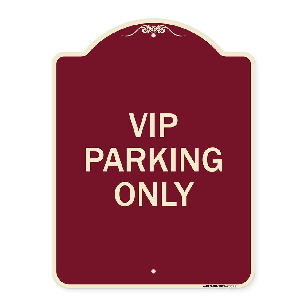 SignMission Designer Series Sign - Reserved Parking Sign VIP Parking ...