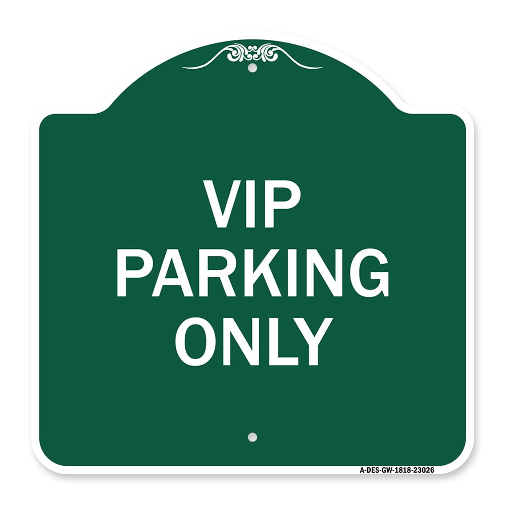 SignMission Designer Series Sign - Reserved Parking Sign VIP Parking ...