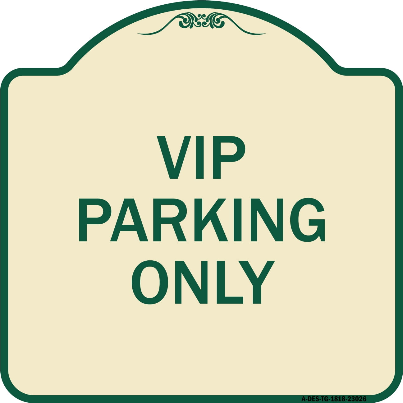 SignMission Designer Series Sign - Reserved Parking Sign VIP Parking ...