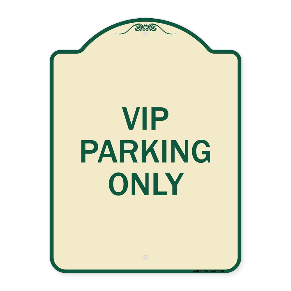 SignMission Designer Series Sign - Reserved Parking Sign VIP Parking ...
