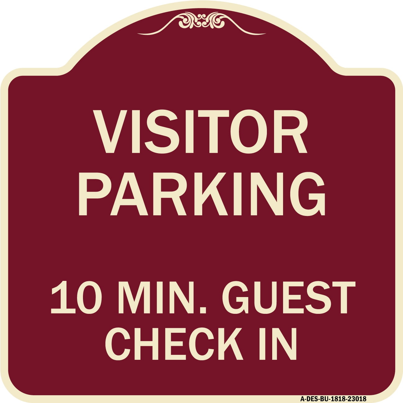 SignMission Designer Series Sign - Reserved Parking Sign Visitor ...