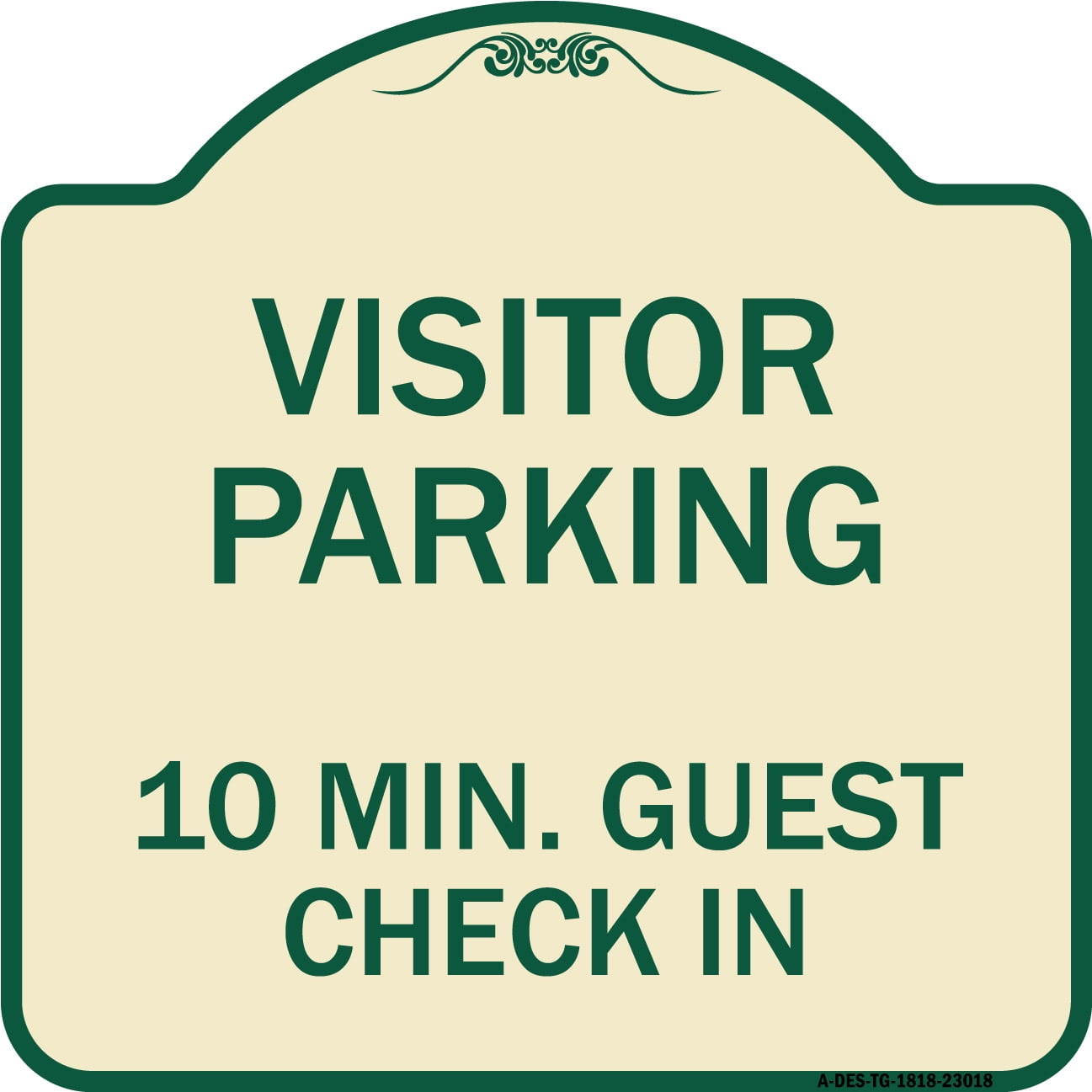 SignMission Designer Series Sign - Reserved Parking Sign Visitor ...