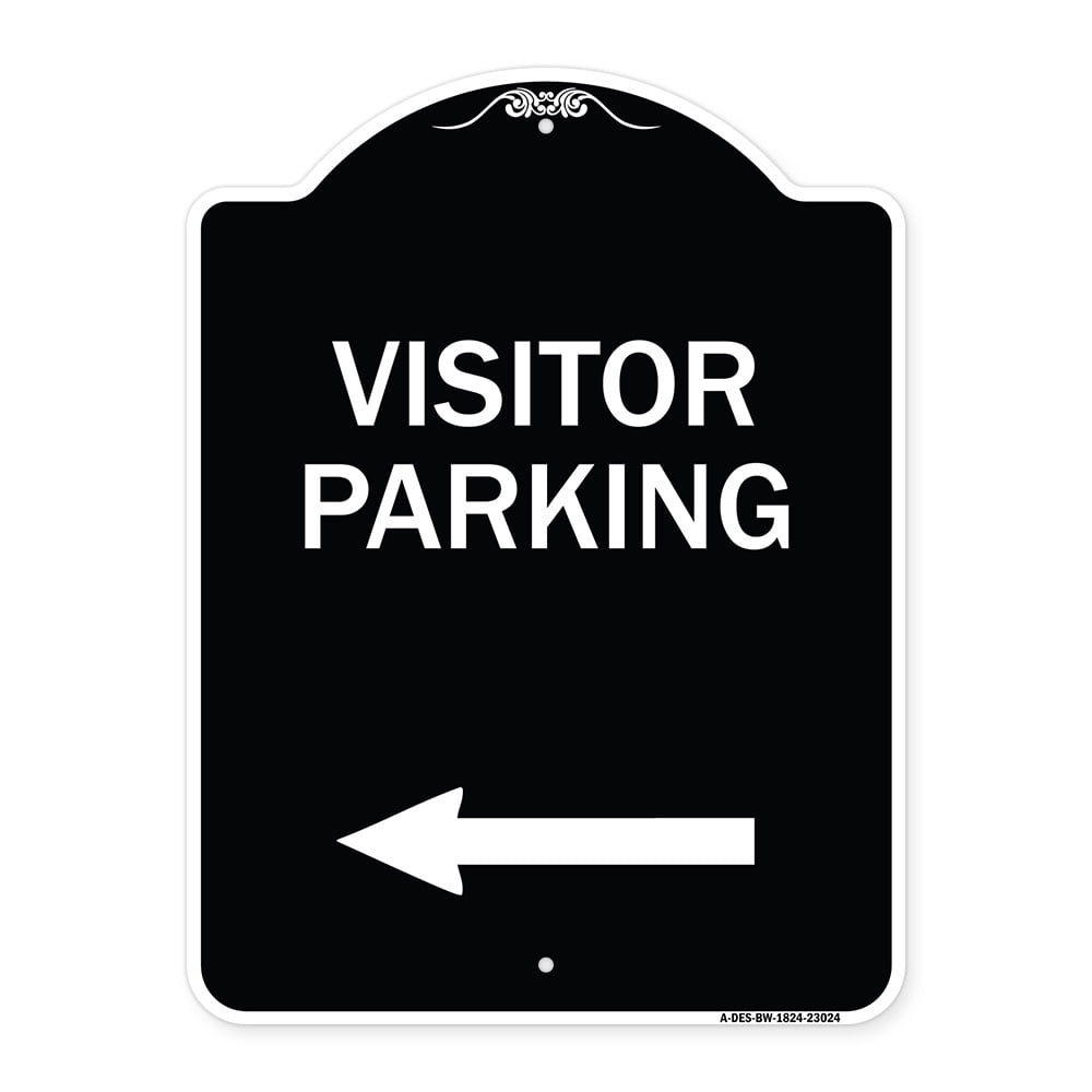 SignMission Designer Series Sign - Reserved Parking Sign Visitor ...