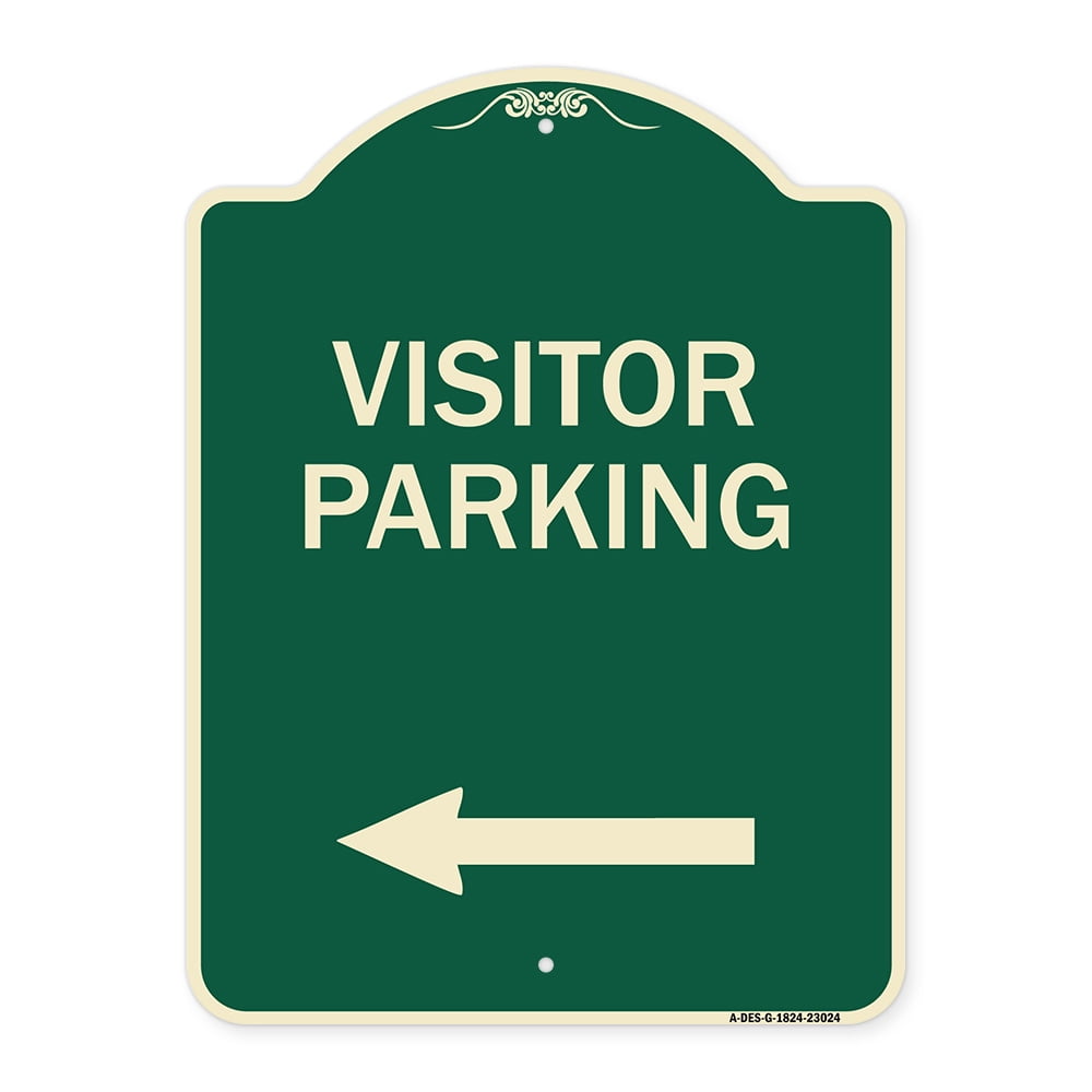 SignMission Designer Series Sign - Reserved Parking Sign Visitor ...