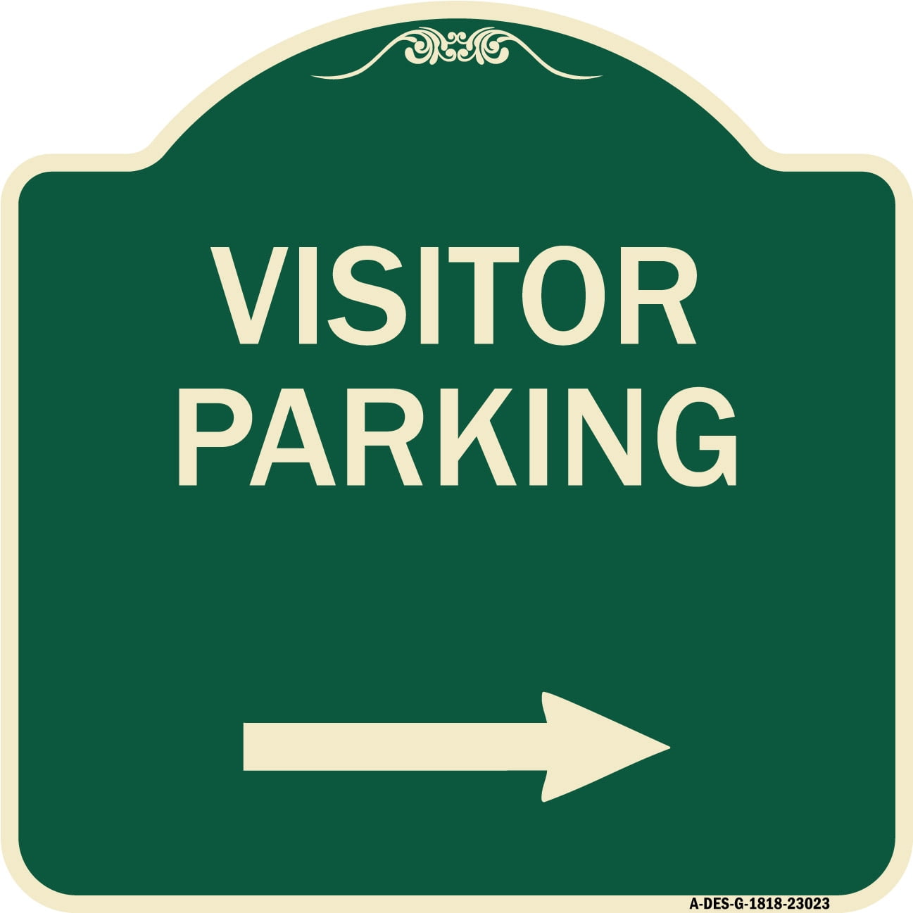 SignMission Designer Series Sign - Reserved Parking Sign Visitor ...
