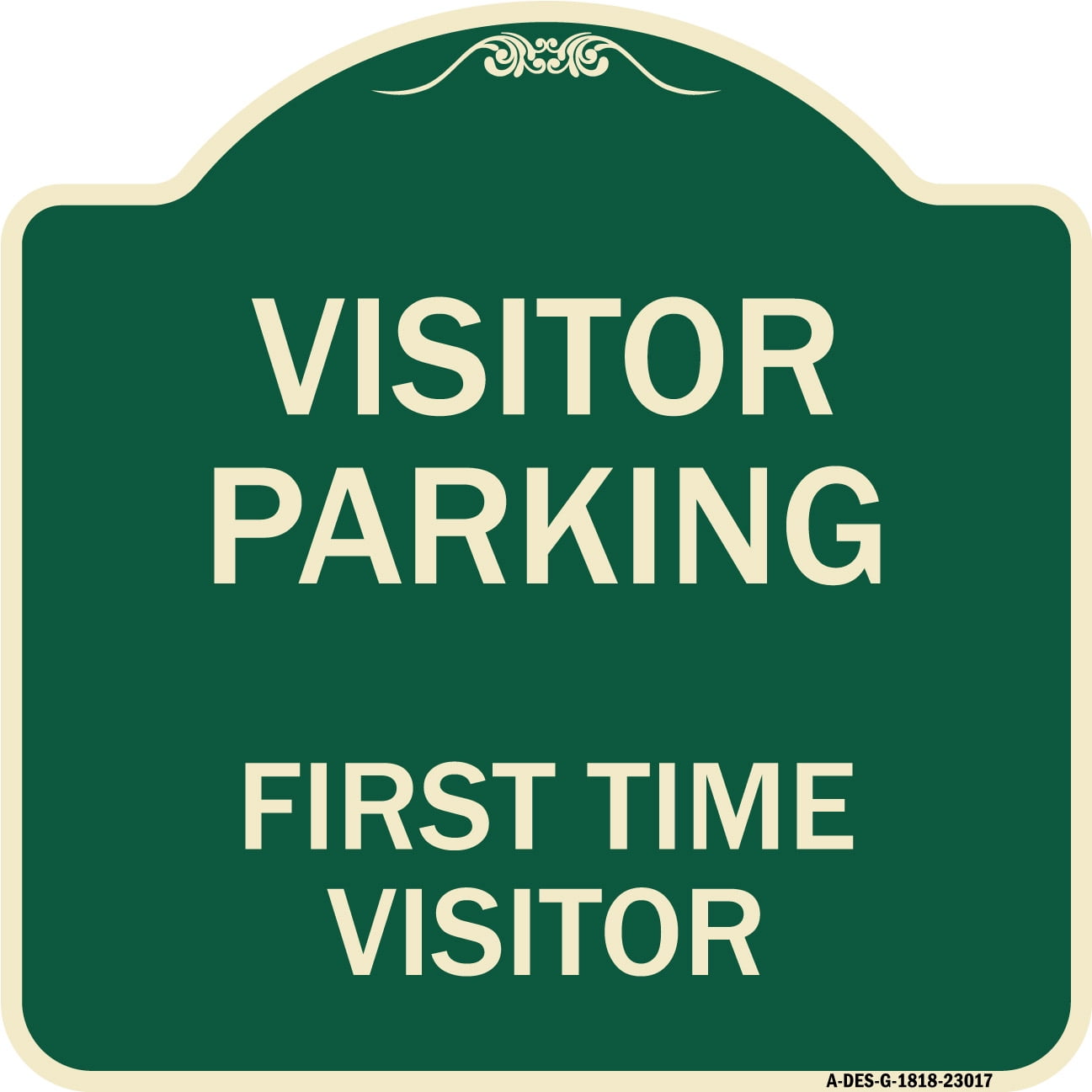 SignMission Designer Series Sign - Reserved Parking Sign Visitor ...