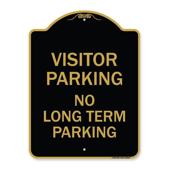 SignMission Designer Series Sign - Reserved Parking Sign Visitor ...