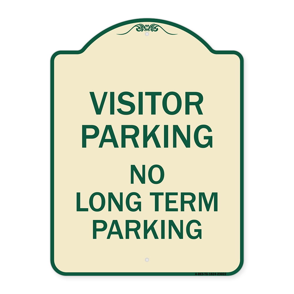 SignMission Designer Series Sign - Reserved Parking Sign Visitor ...