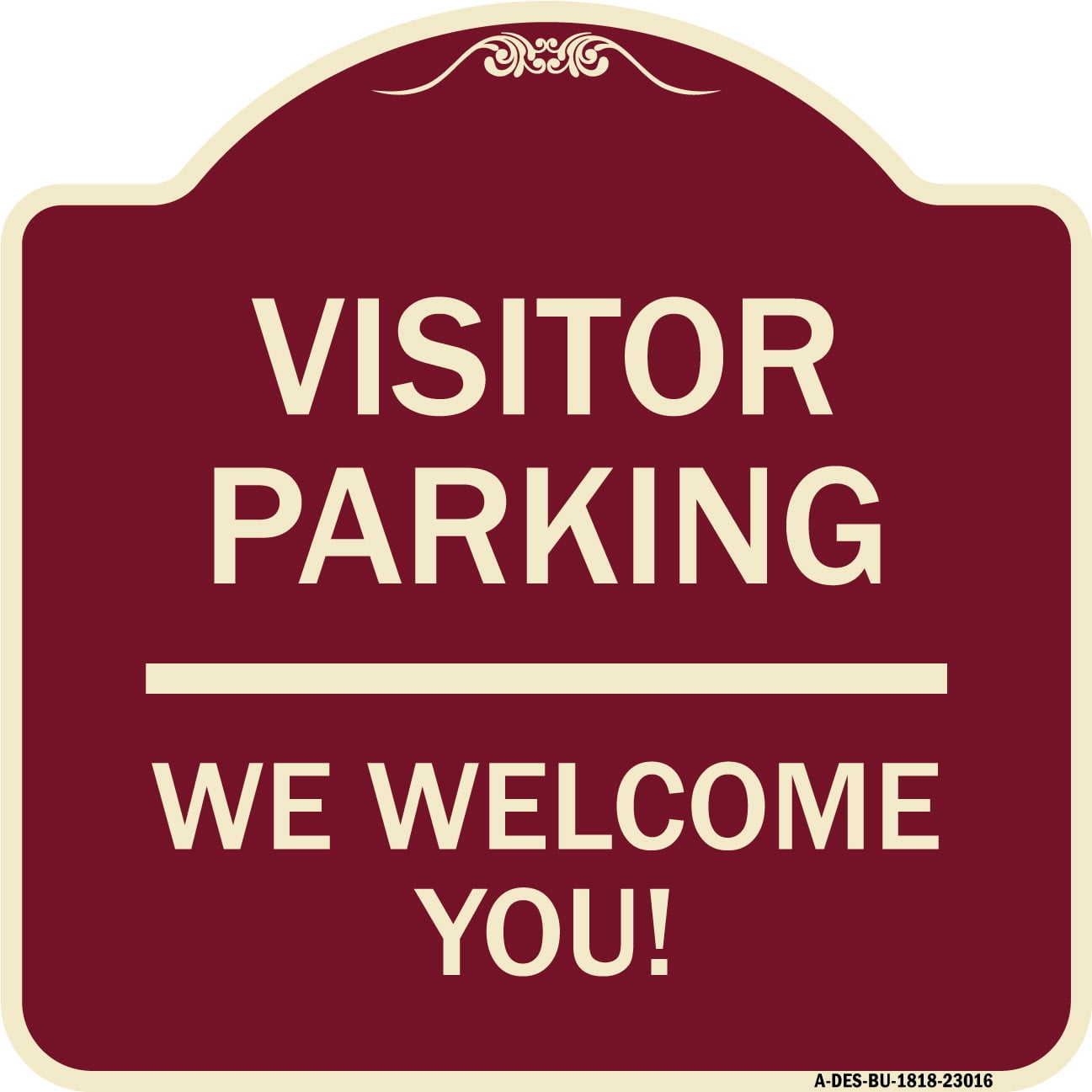 SignMission Designer Series Sign - Reserved Parking Sign Visitor ...