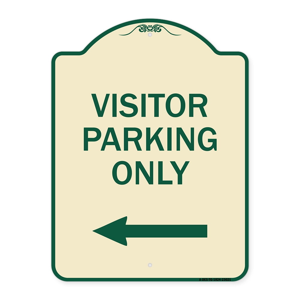SignMission Designer Series Sign - Reserved Parking Sign Visitor ...
