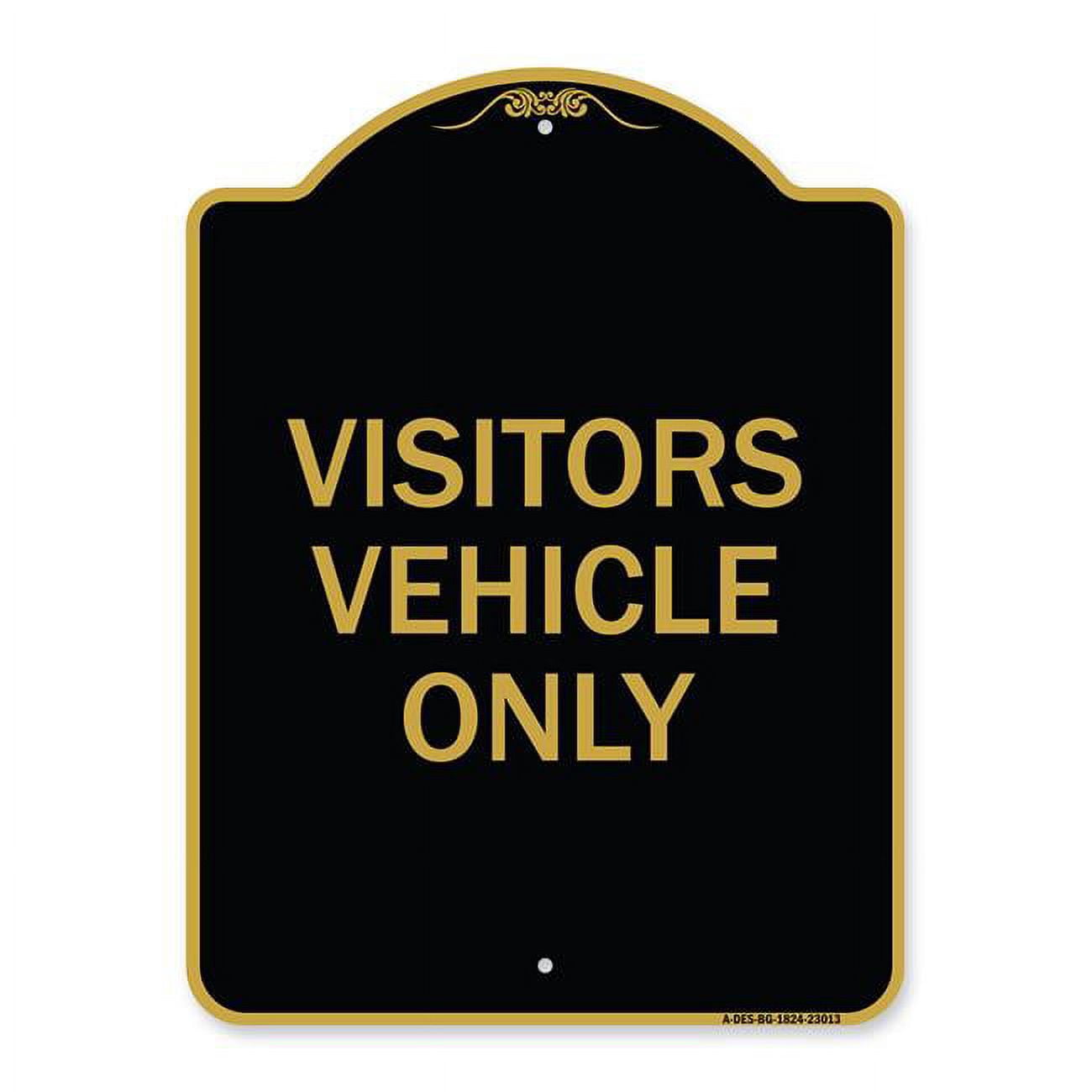SignMission Designer Series Sign - Reserved Parking Sign Visitor ...