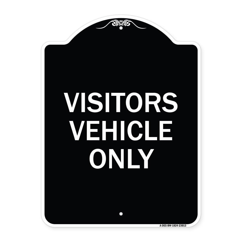 SignMission Designer Series Sign - Reserved Parking Sign Visitor ...