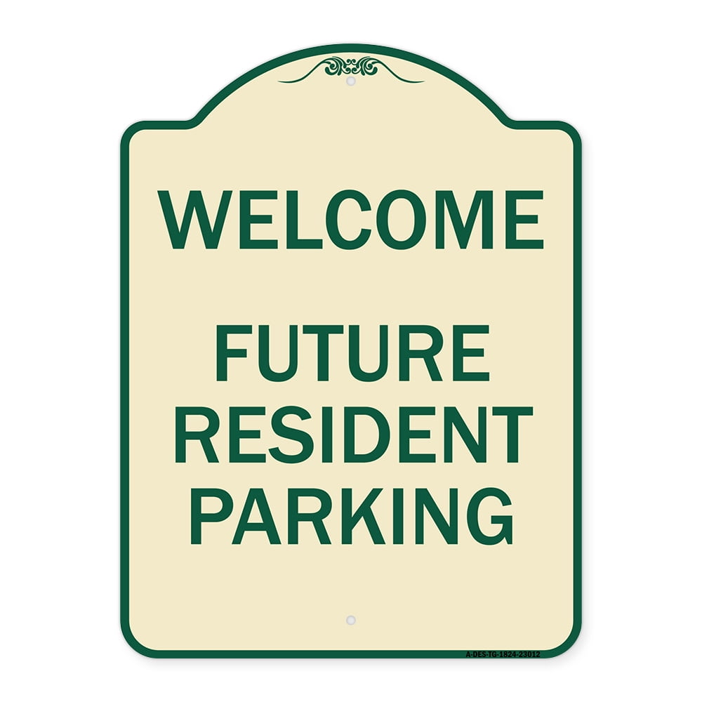 SignMission Designer Series Sign - Reserved Parking Sign Welcome ...