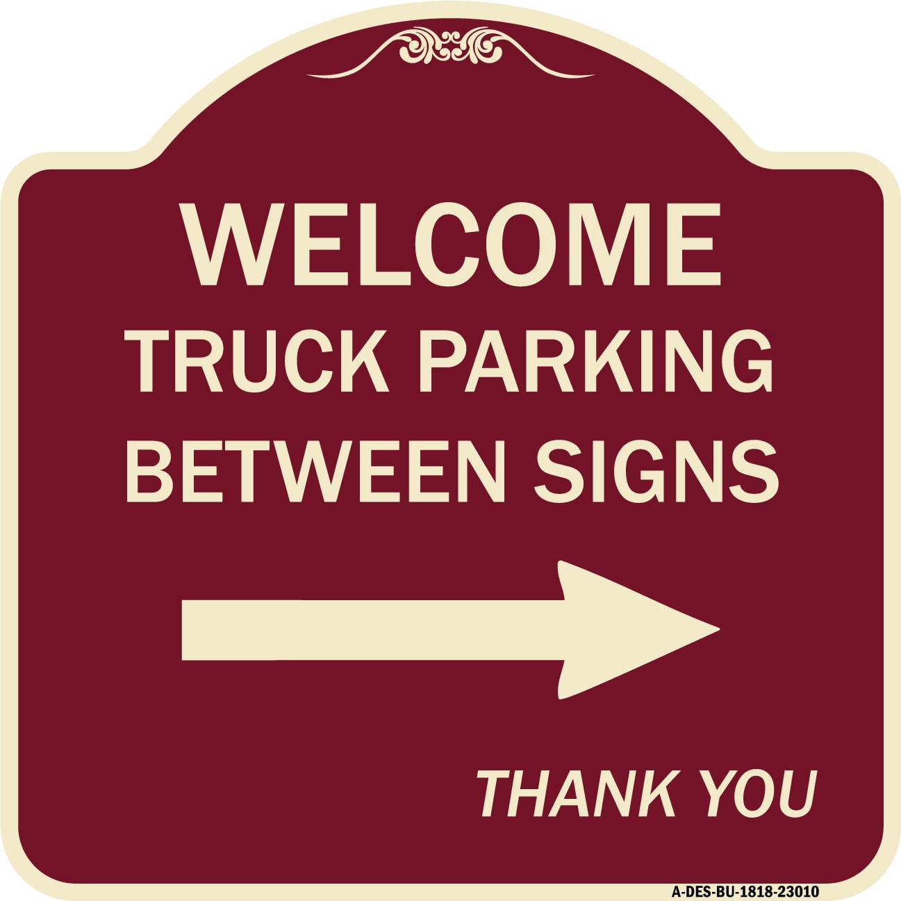 SignMission Designer Series Sign - Reserved Parking Sign Welcome Truck ...