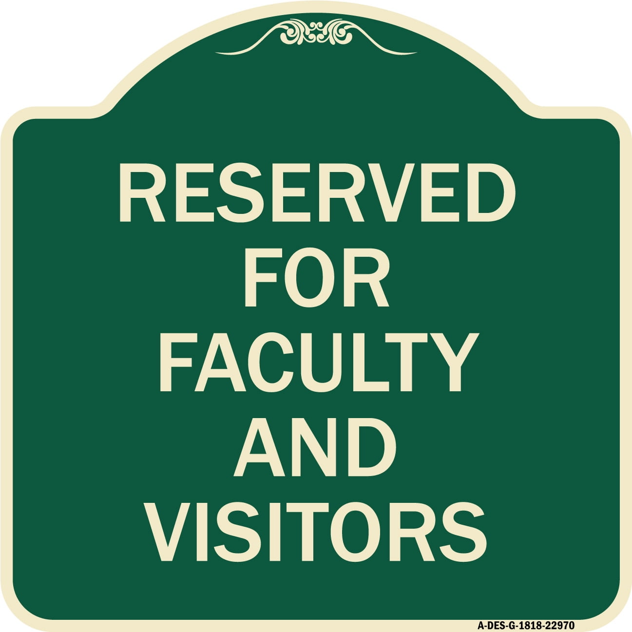 SignMission Designer Series Sign - School Parking Sign Reserved for ...