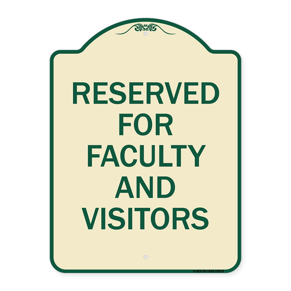 SignMission Designer Series Sign - School Parking Sign Reserved for ...