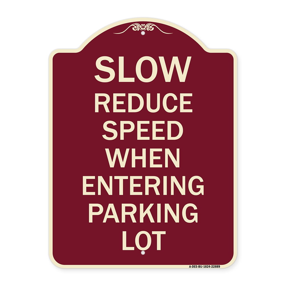 SignMission Designer Series Sign - Slow - Reduce Speed When Entering ...