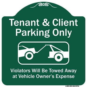 SignMission Designer Series Sign - Private Street Owner Parking Only ...