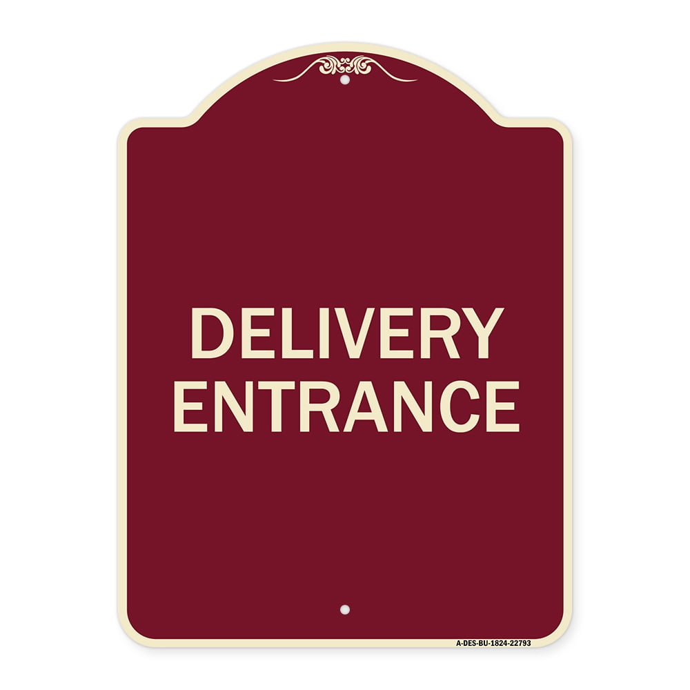 SignMission Designer Series Sign - Traffic Entrance Sign Delivery ...