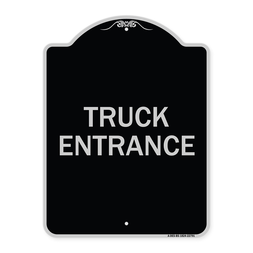 SignMission Designer Series Sign - Traffic Entrance Sign Truck Entrance ...