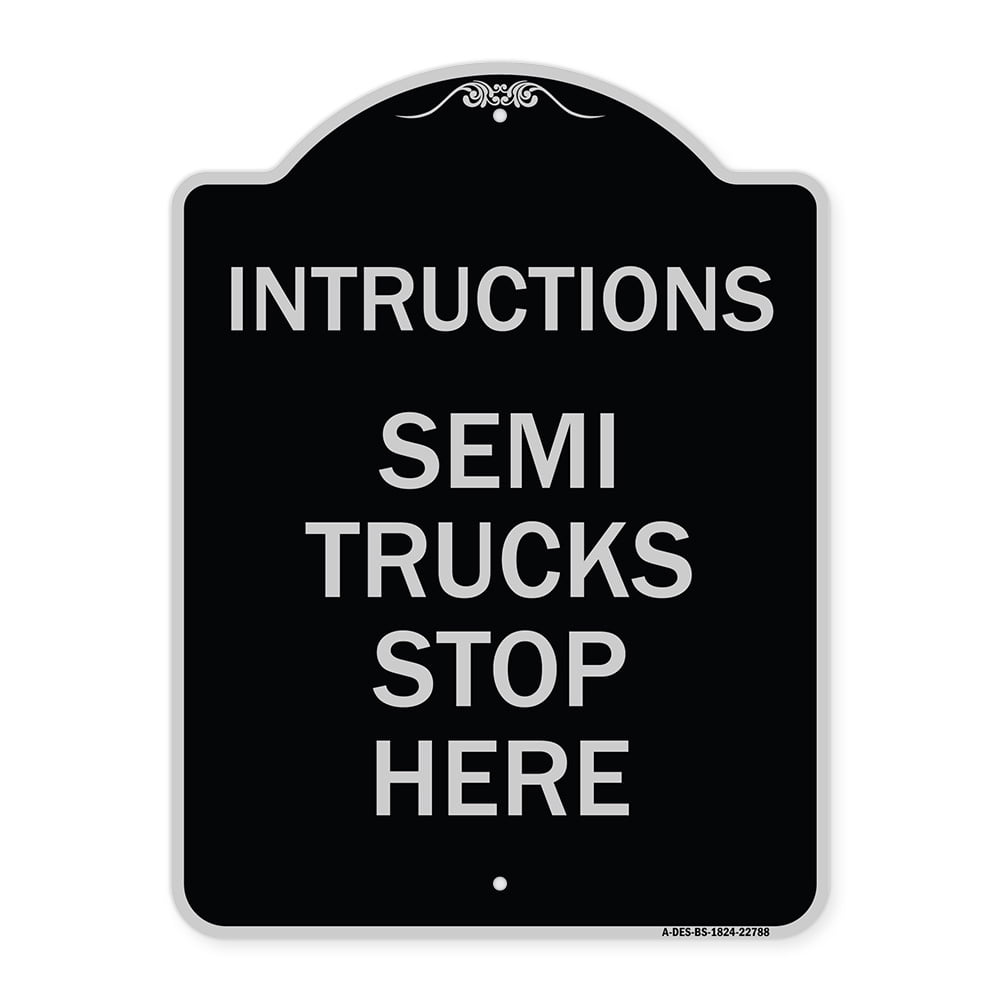 SignMission Designer Series Sign - Truck Sign Instructions Semi Trucks ...