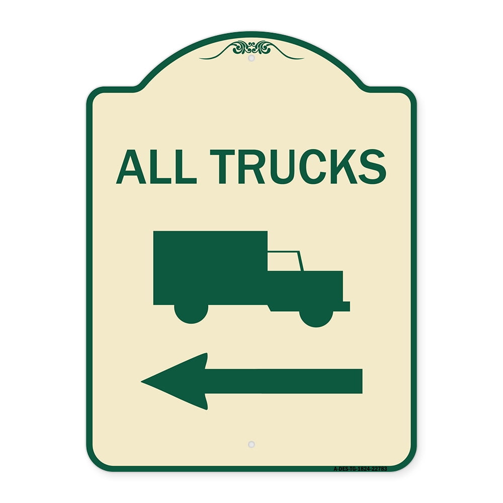 SignMission Designer Series Sign - Trucks Sign All Trucks (With Truck ...