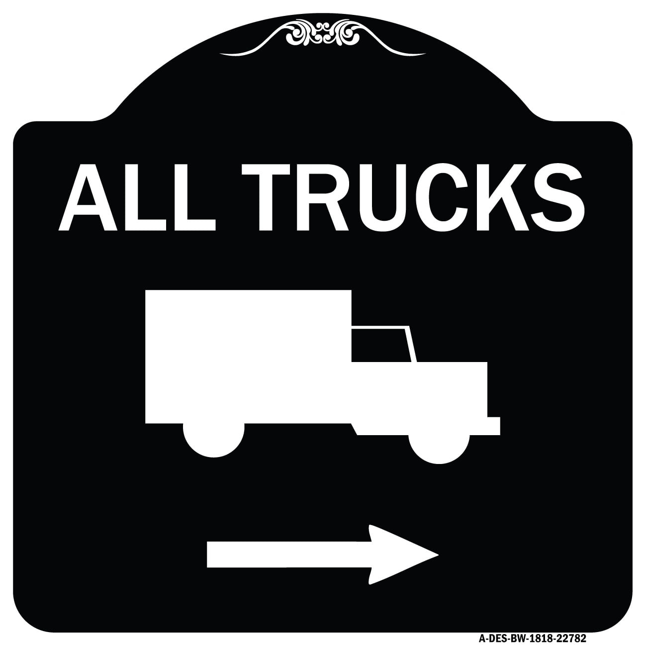 SignMission Designer Series Sign - Trucks Sign All Trucks (With Truck ...