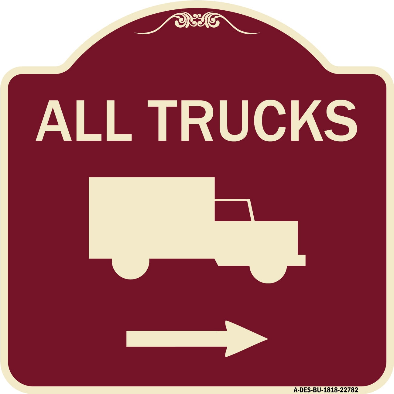 SignMission Designer Series Sign - Trucks Sign All Trucks (With Truck ...