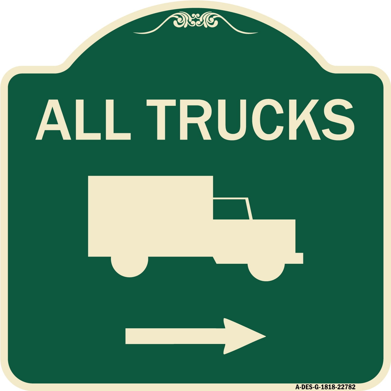 SignMission Designer Series Sign - Trucks Sign All Trucks (With Truck ...