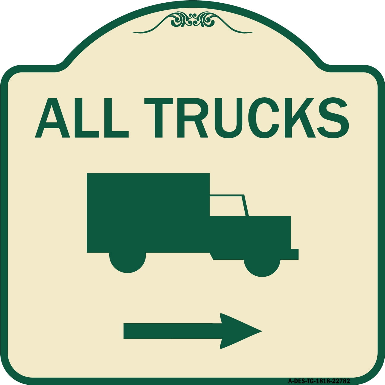 SignMission Designer Series Sign - Trucks Sign All Trucks (With Truck ...