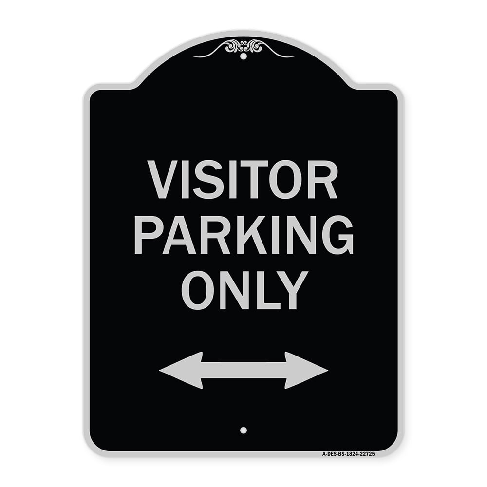 SignMission Designer Series Sign - Visitor Parking Sign Visitor Parking ...