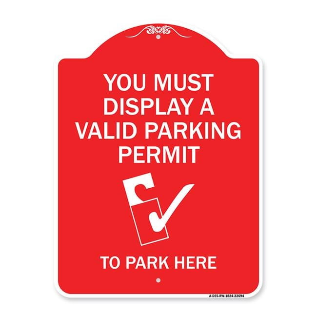 SignMission A-DES-RW-1824-22694 18 x 24 in. Designer Series Sign - You ...