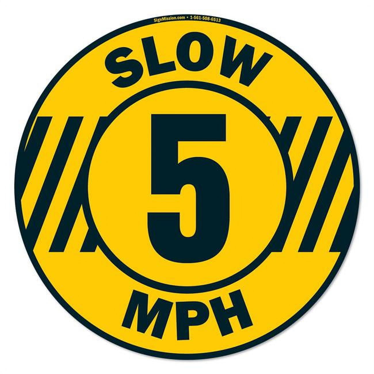 SignMission FD-C-16-99889 16 x 16 in. Non-Slip Circle Vinyl Floor Decal ...