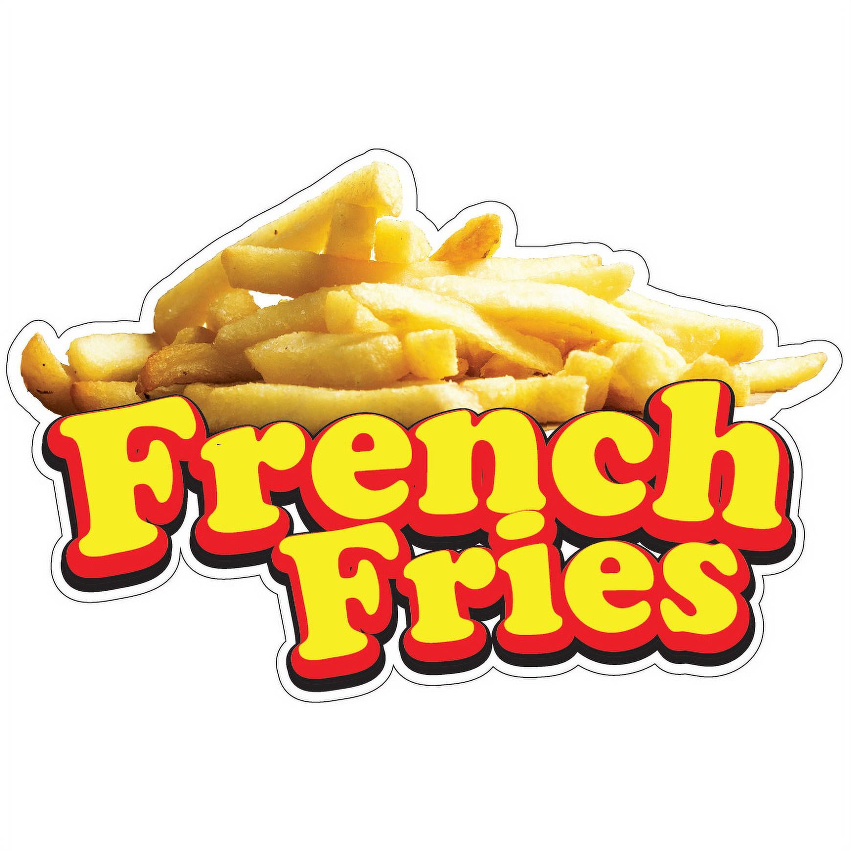SignMission French Fries 8 in. Decal Concession Stand Food Truck ...