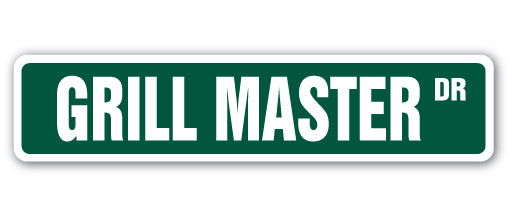 SignMission A-24-SS-GRILL MASTER Grill Master Aluminum Street Sign for ...