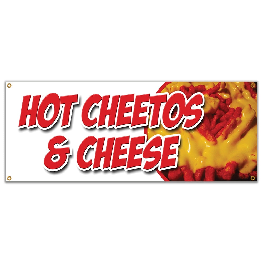 HOT CHEETOS & CHEESE BANNER SIGN melted mexican chili tex mex food ...