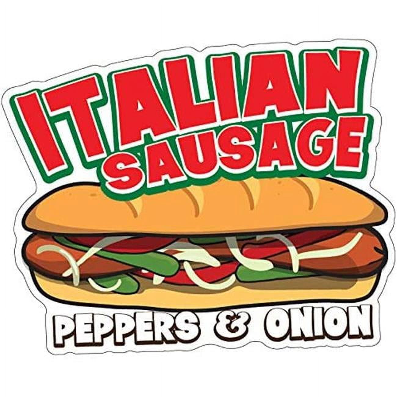 Signmission Italian Sausage 24 In Decal Concession Stand Food Truck