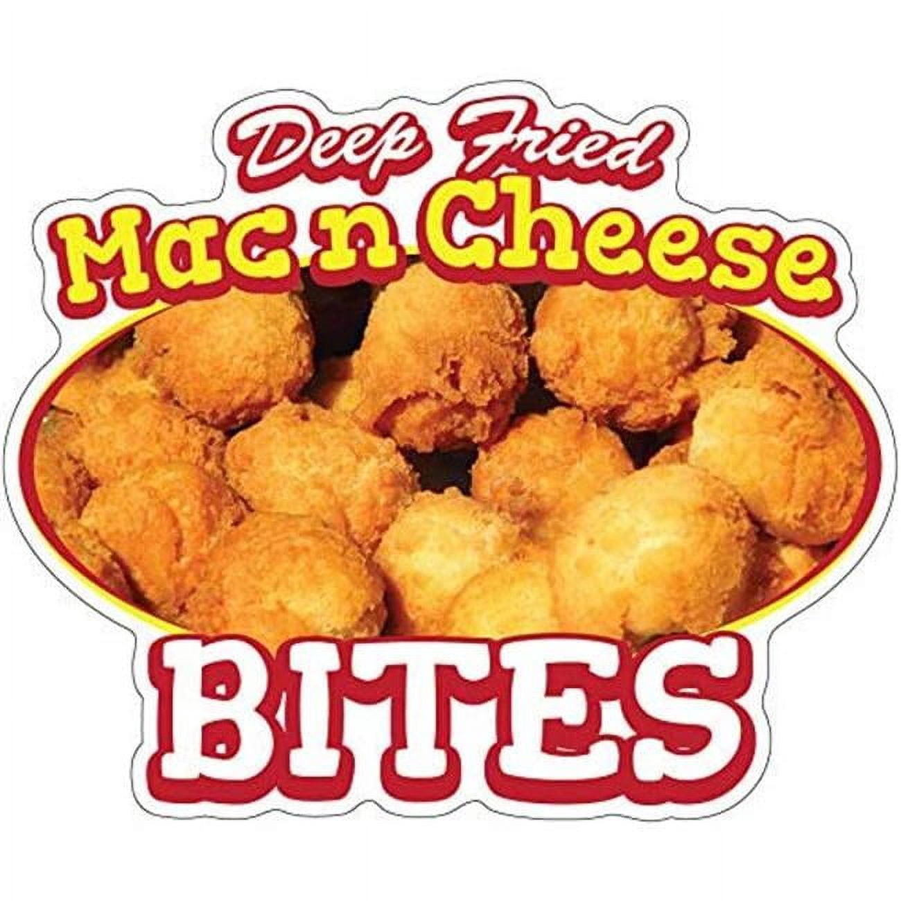 SignMission Mac N Cheese Bites 24 in. Decal Concession Stand Food Truck ...