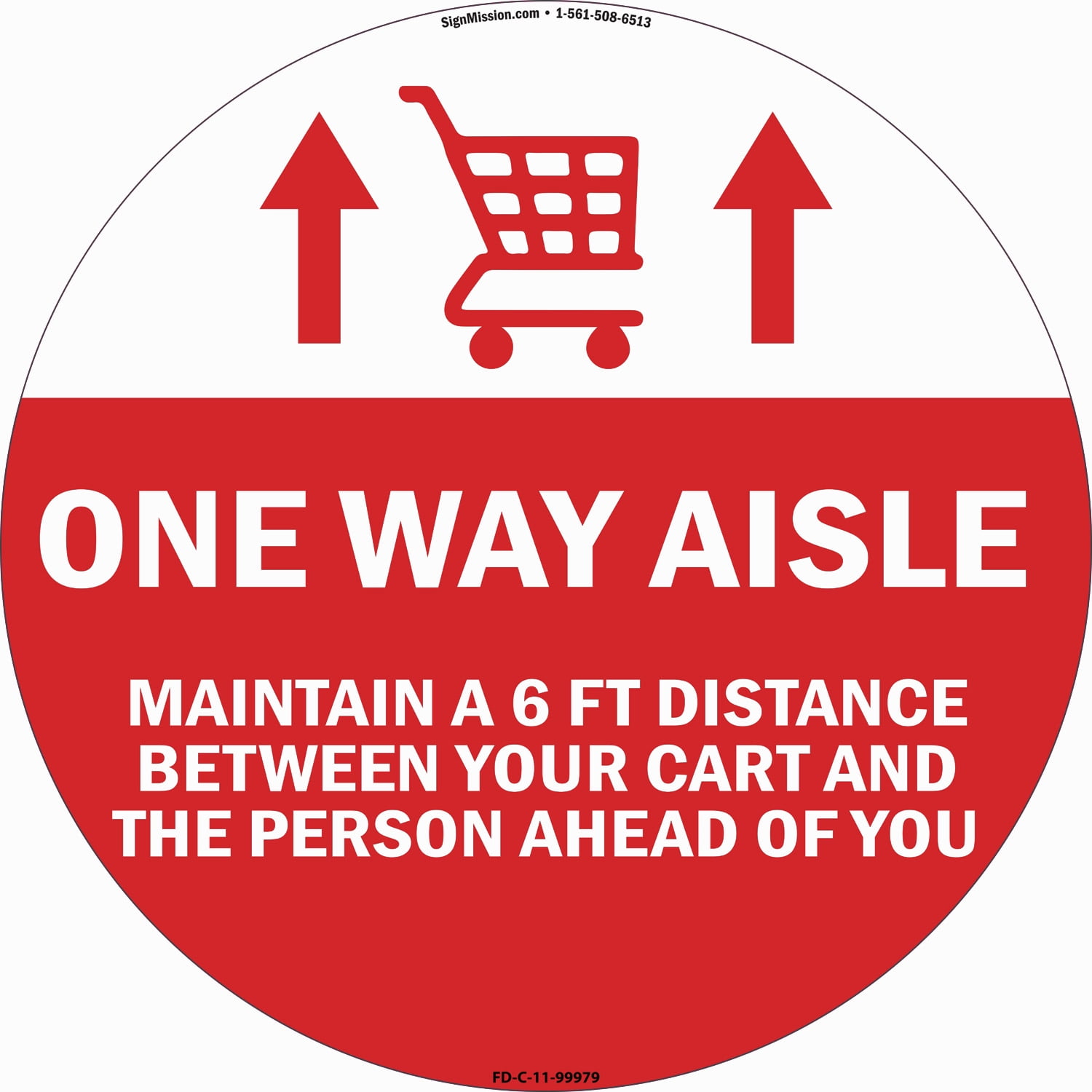 Coronavirus One Way Aisle Non-Slip Floor Graphic | 12 Pack of Vinyl ...
