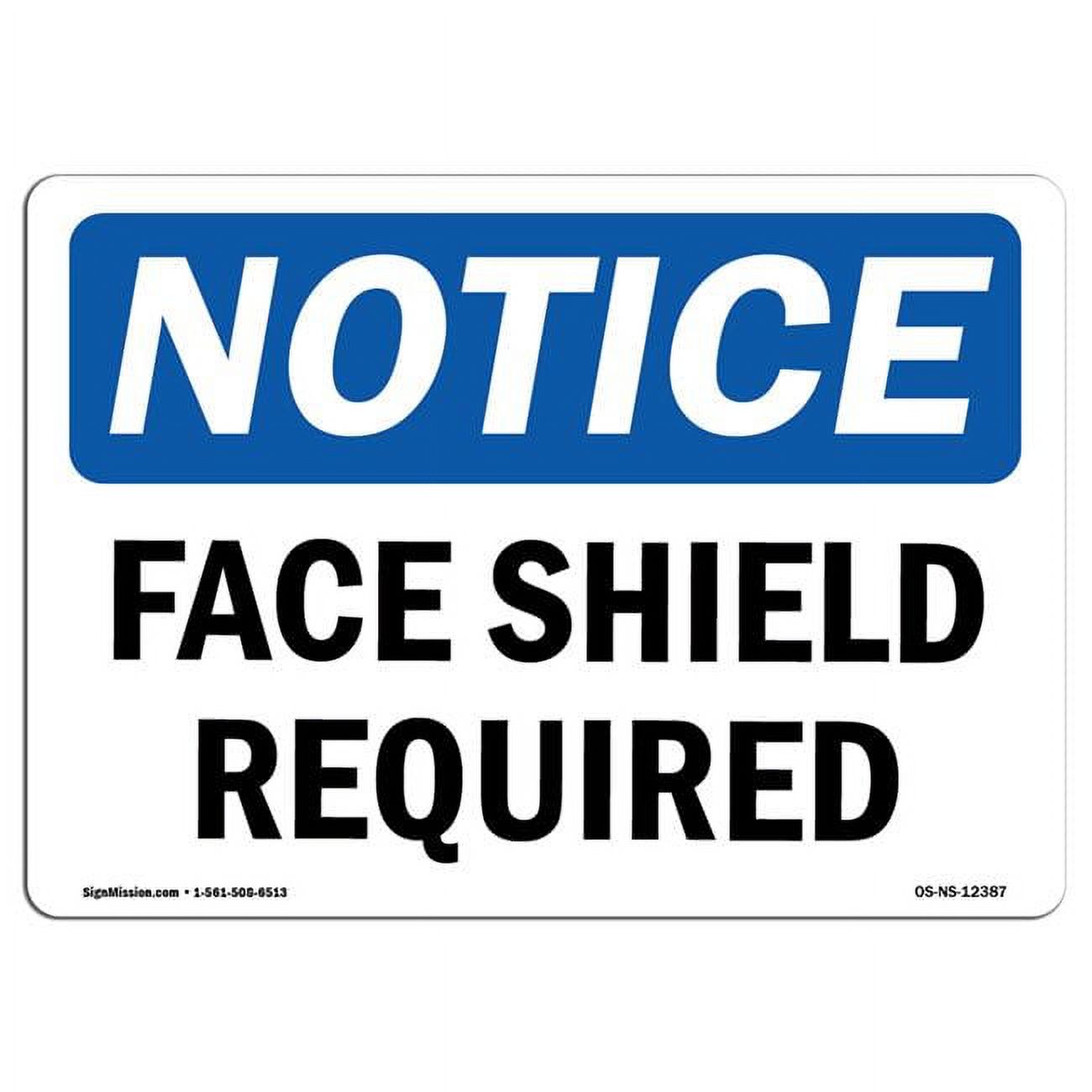 Face Mask Required Sign, 10x7 Vinyl Sticker - Walmart.com