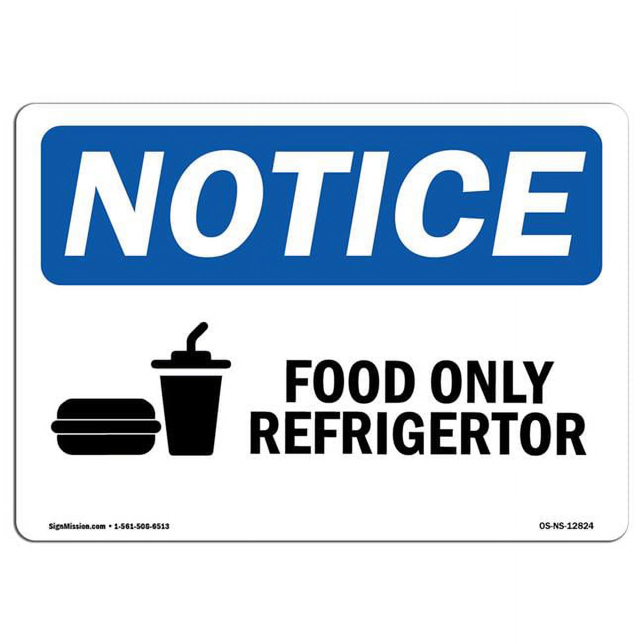 Office Refrigerator Rules Sign - Walmart.com